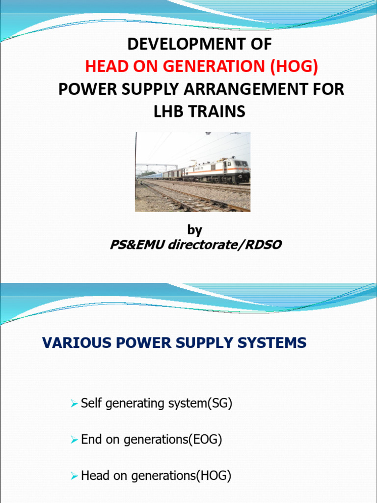 HOG PPT1 | PDF | Alternating Current | Locomotives