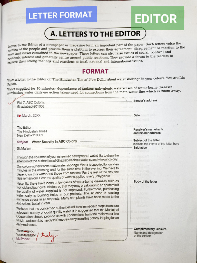 Letter, Article, Report Writing Format For Boards | PDF