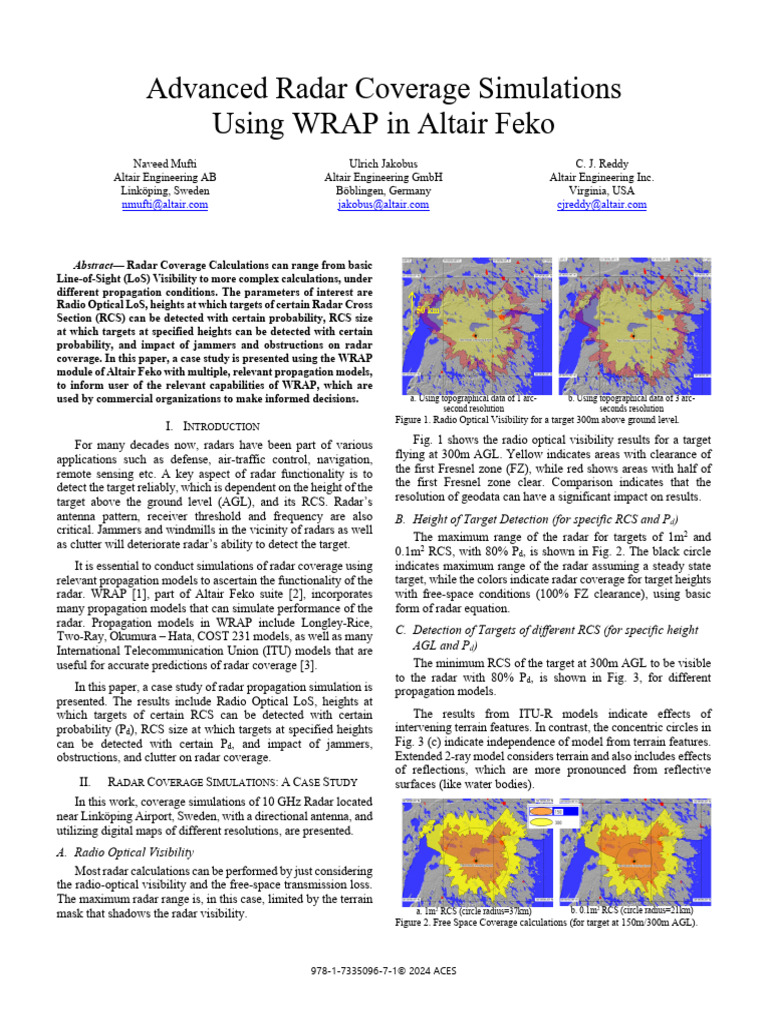 Radar Coverage Simulations with WRAP | PDF | Radar | Radio Propagation