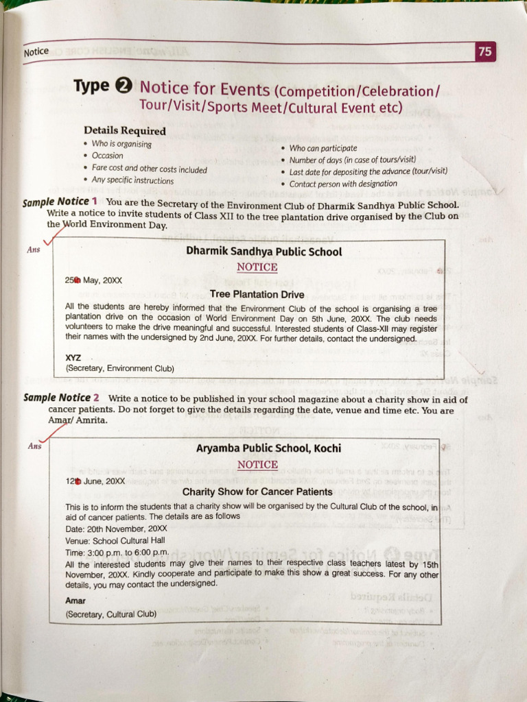 Notice Format For Boards | PDF
