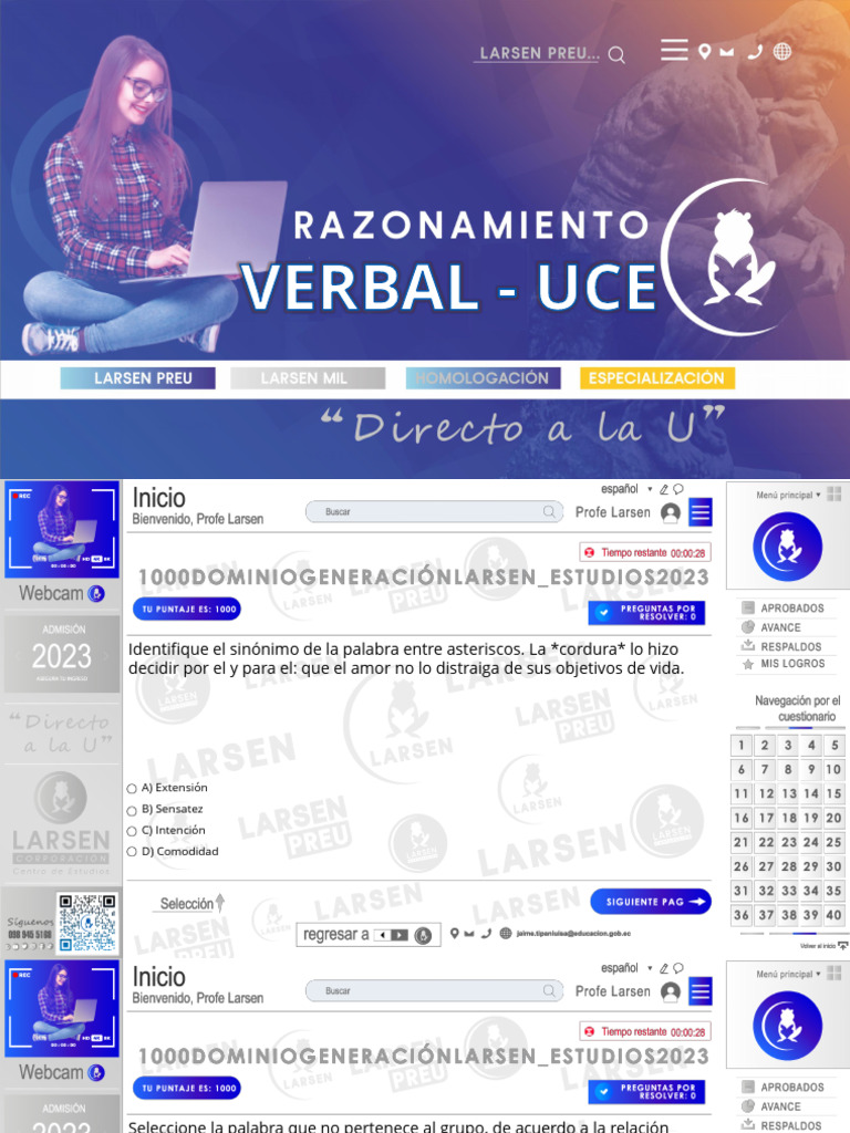 Larsen Preu Preguntas Filtradas Verbal Uce | PDF | Imperio Inca