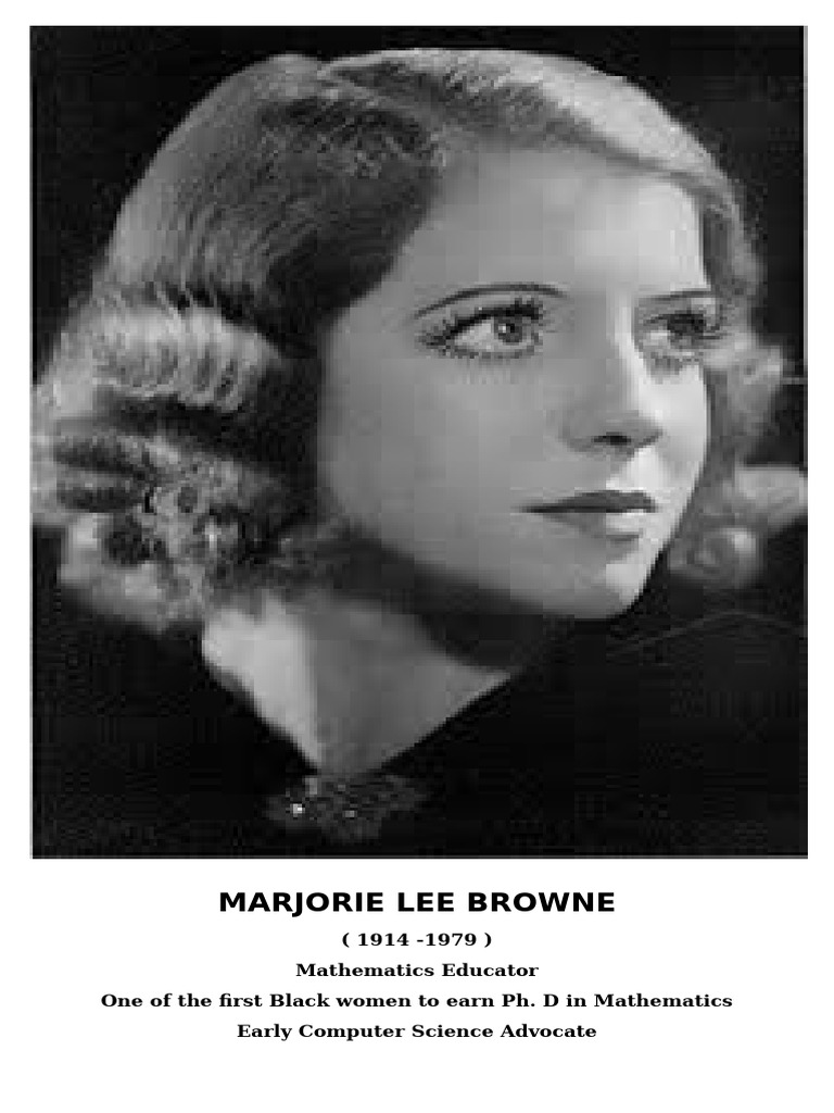 Marjorie Lee Browne | PDF