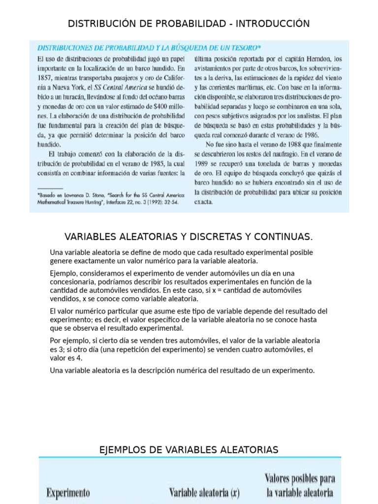 Distribución de Probabilidad y Variables Aleatorias | PDF | Variable aleatoria | Diferencia