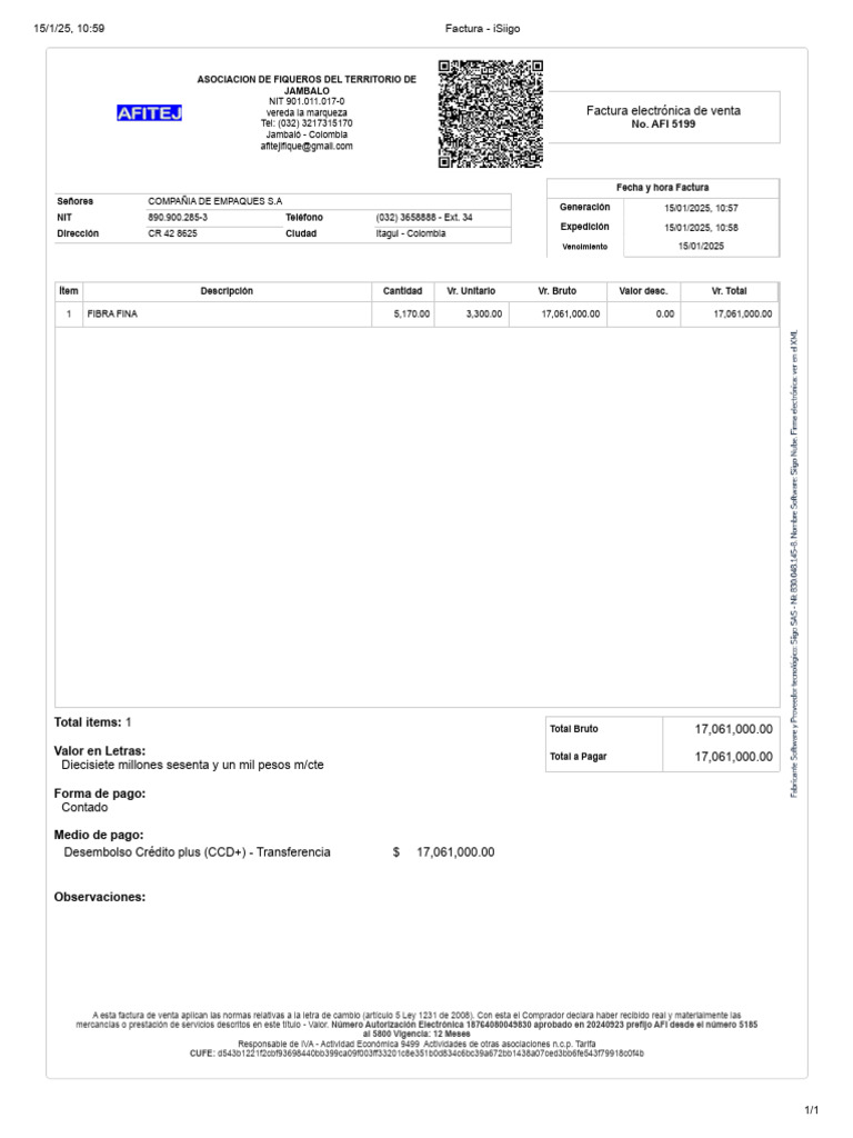 Factura 2025 | PDF | Factura | Economias