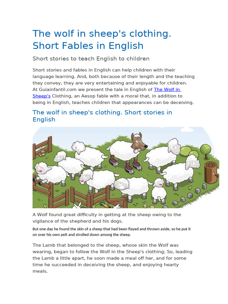 The Wolf in Sheep's Clothing | PDF