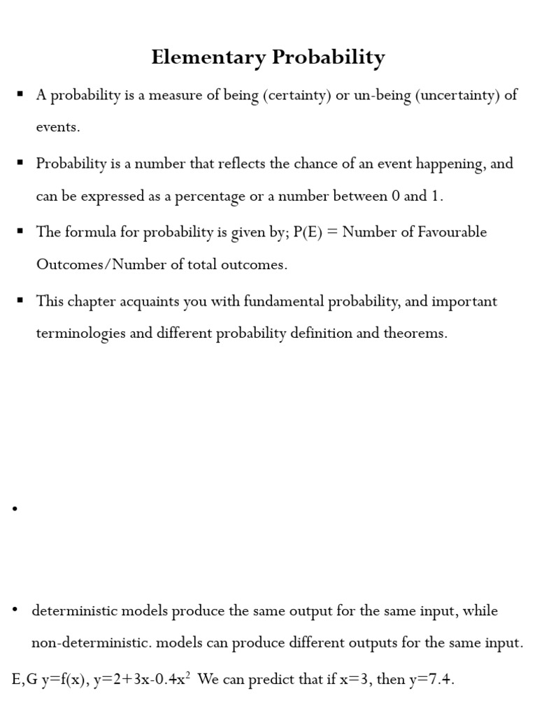 Ch-3 | PDF | Probability | Determinism
