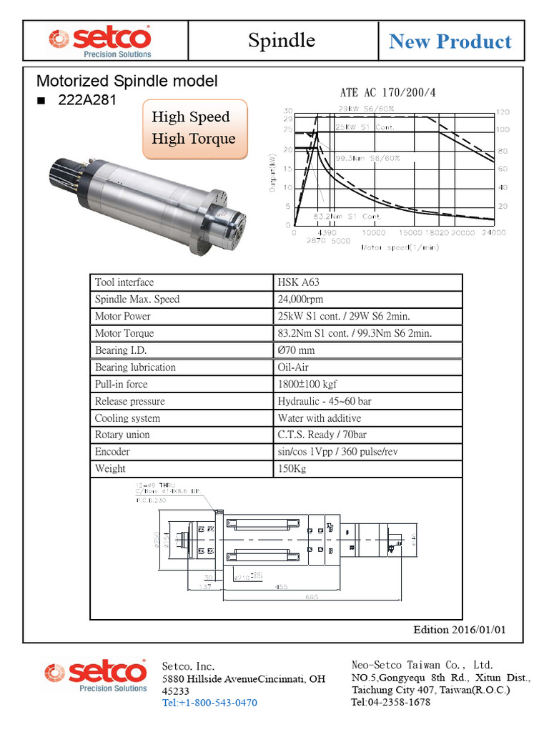 Setco-222A281-Spindle | PDF