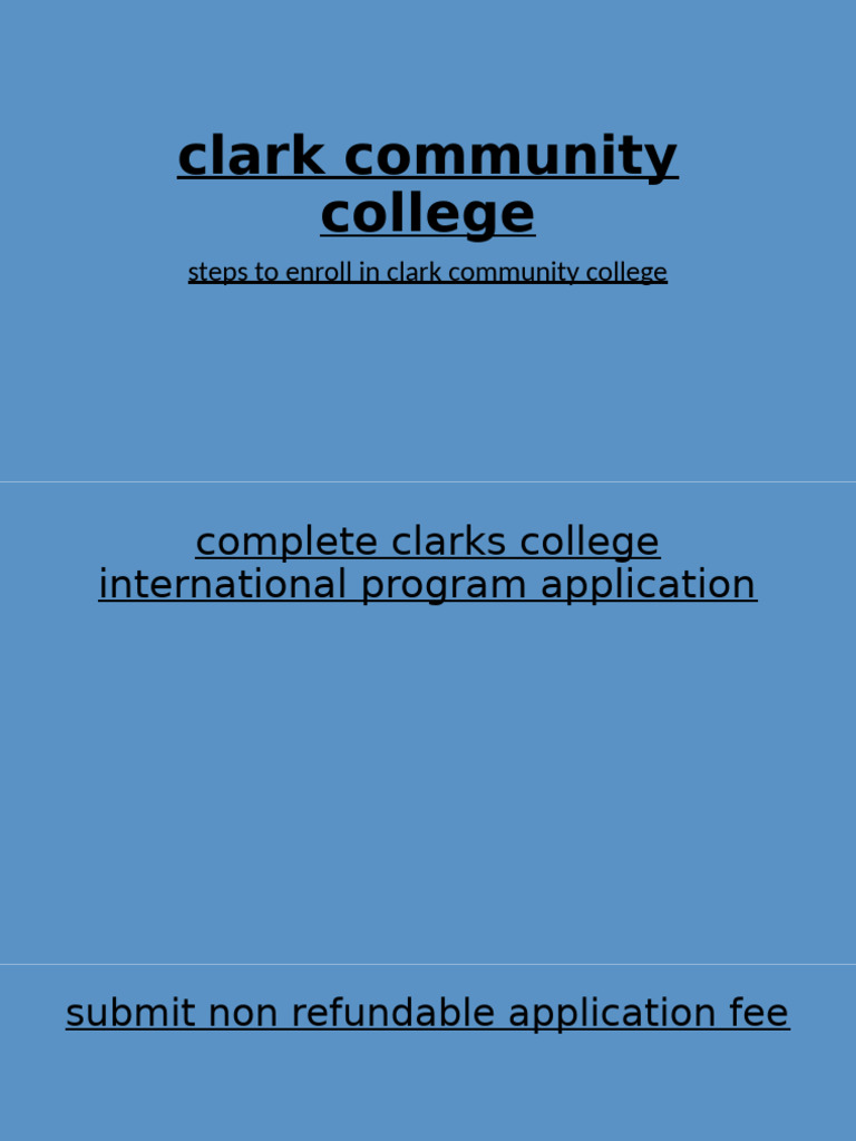 Clark Community College | PDF