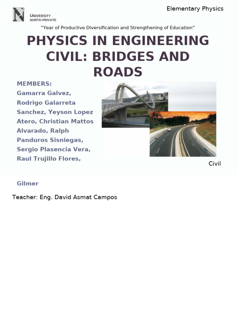 Road Construction Physics Overview | PDF | Bridge | Road