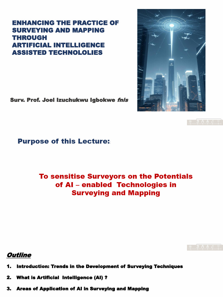 Enhancing Surveying and Mapping With AI Assisted Technologies | PDF ...