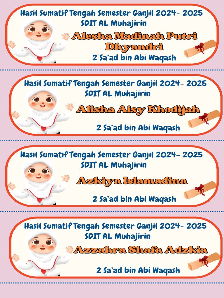 Label Nama STS | PDF