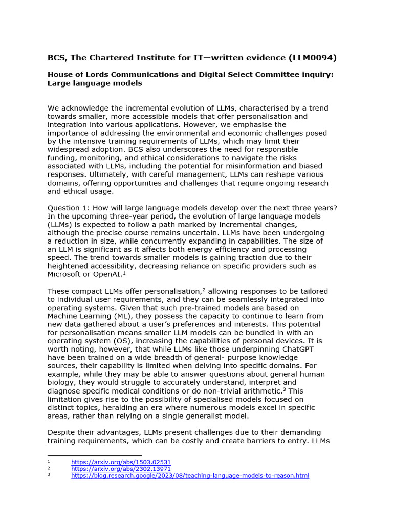 BCS document | PDF | Artificial Intelligence | Intelligence (AI) & Semantics