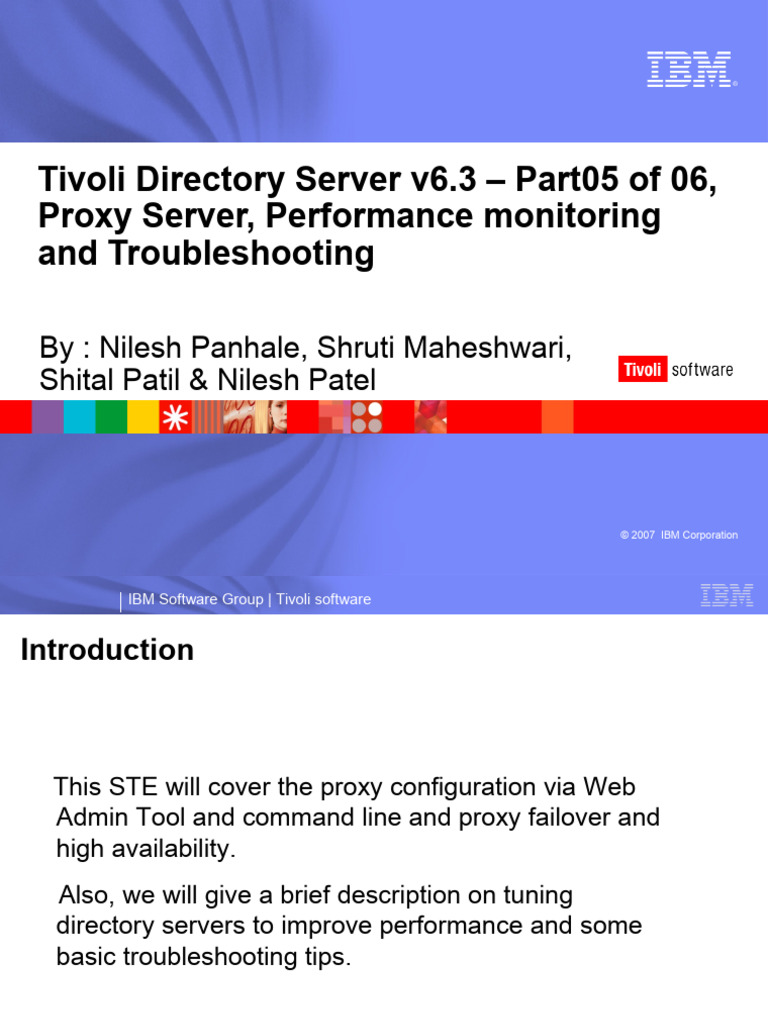 2011 06 17 Tivoli Directory Server V63part05 | PDF | Ibm Db2 | Cache ...