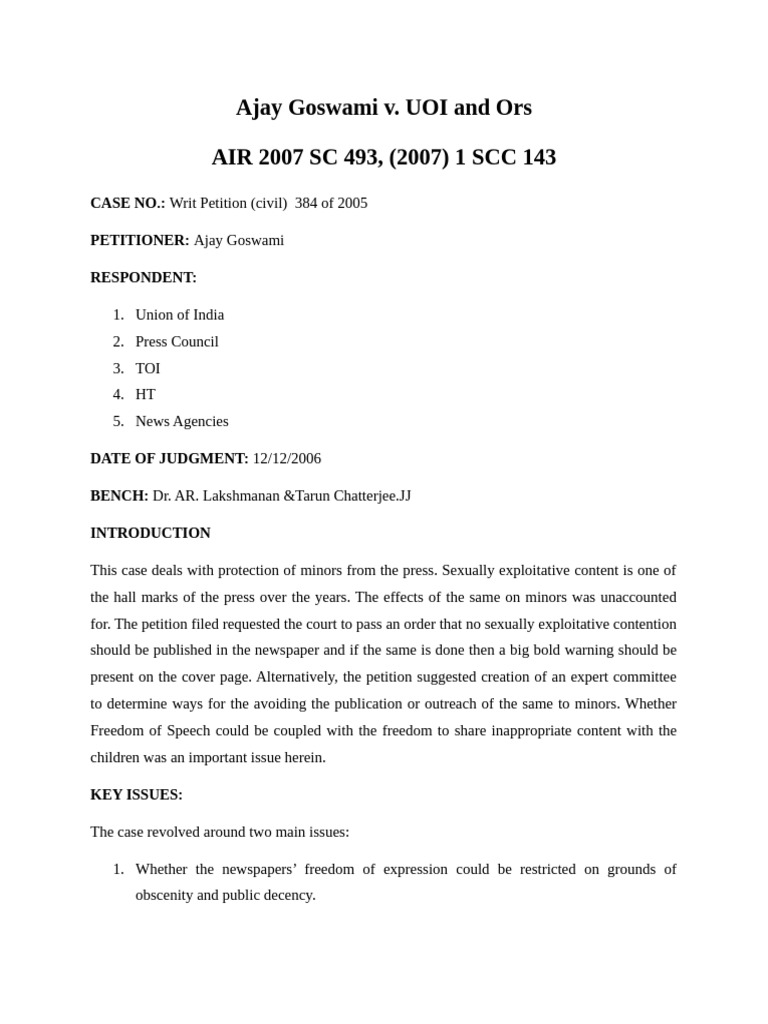 ADD ON NIKI | PDF | Obscenity | Freedom Of Speech