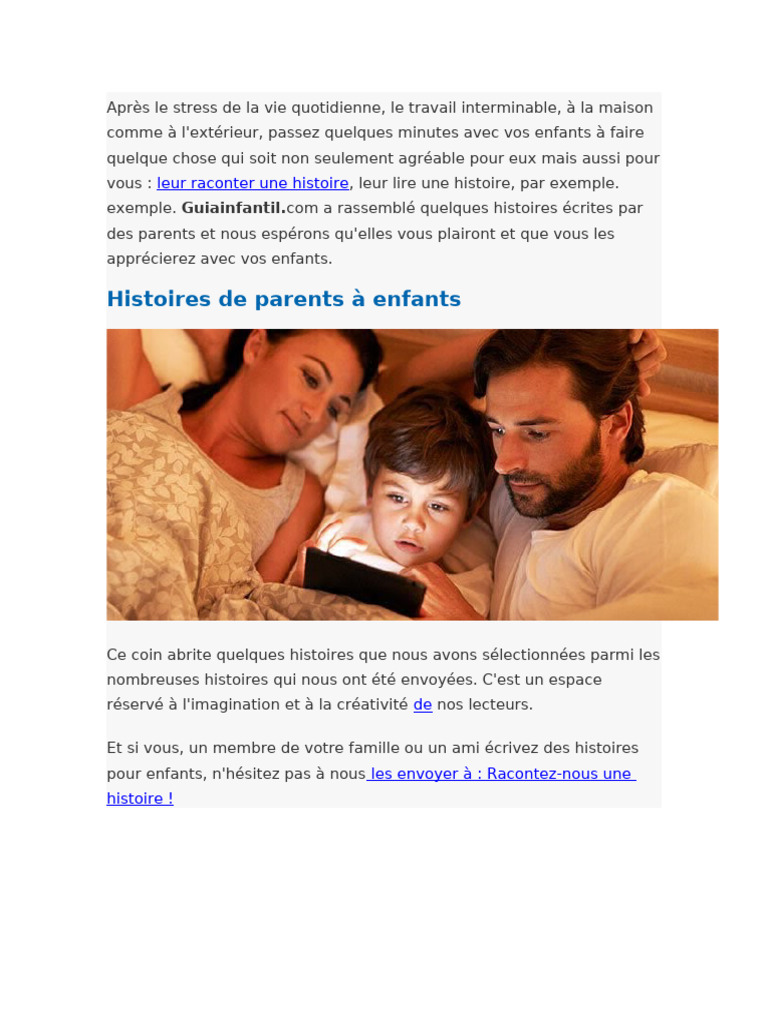 Histoires pour enfants avec morale | PDF