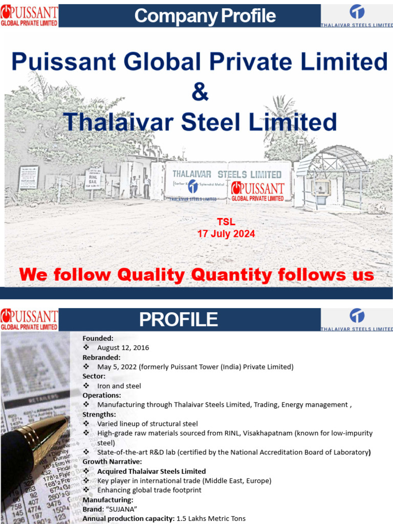 PGPL-TSL Structure Profile | PDF | Steel | Materials