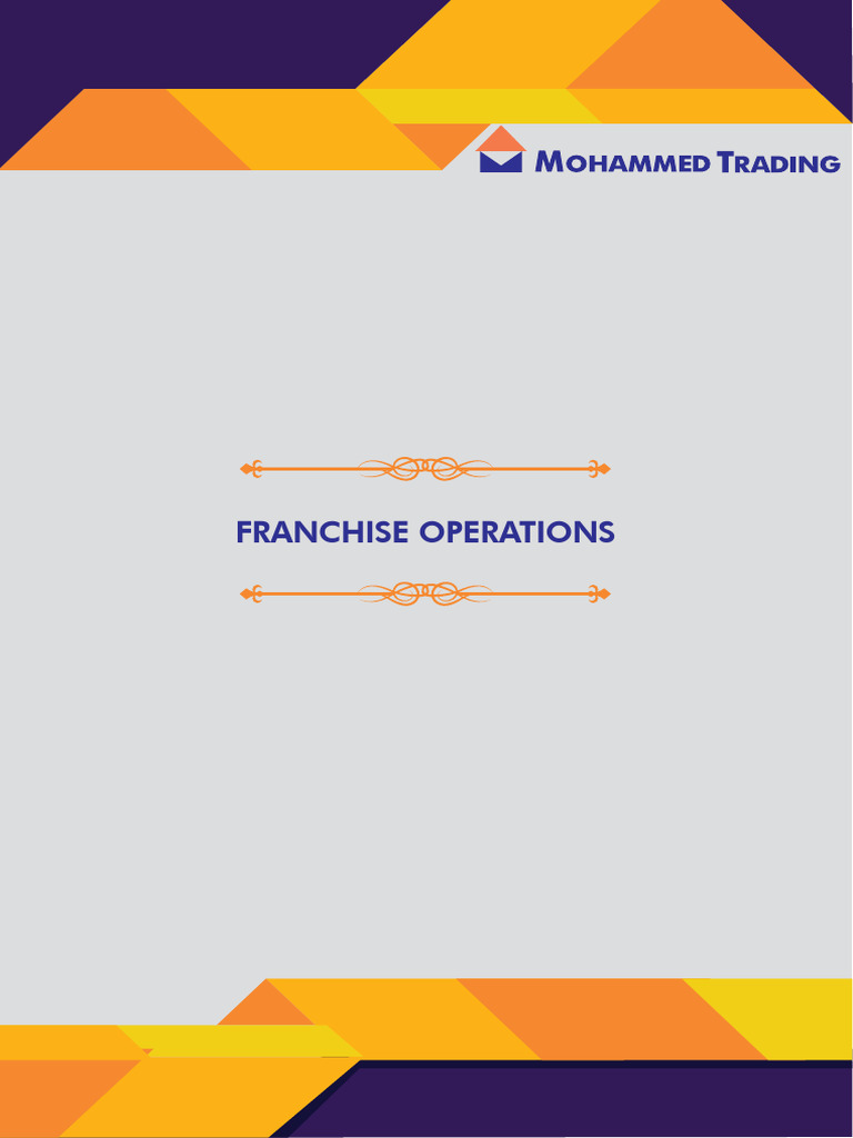 Franchise Operations | PDF | Franchising | Business Economics