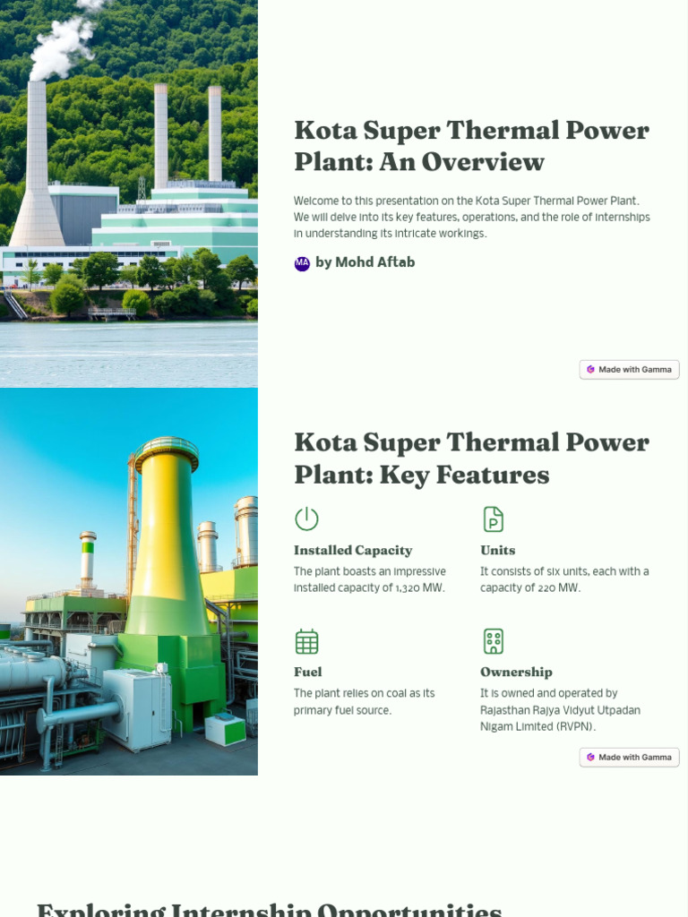 Kota Super Thermal Power Plant An Overview | PDF | Power Station | Steam