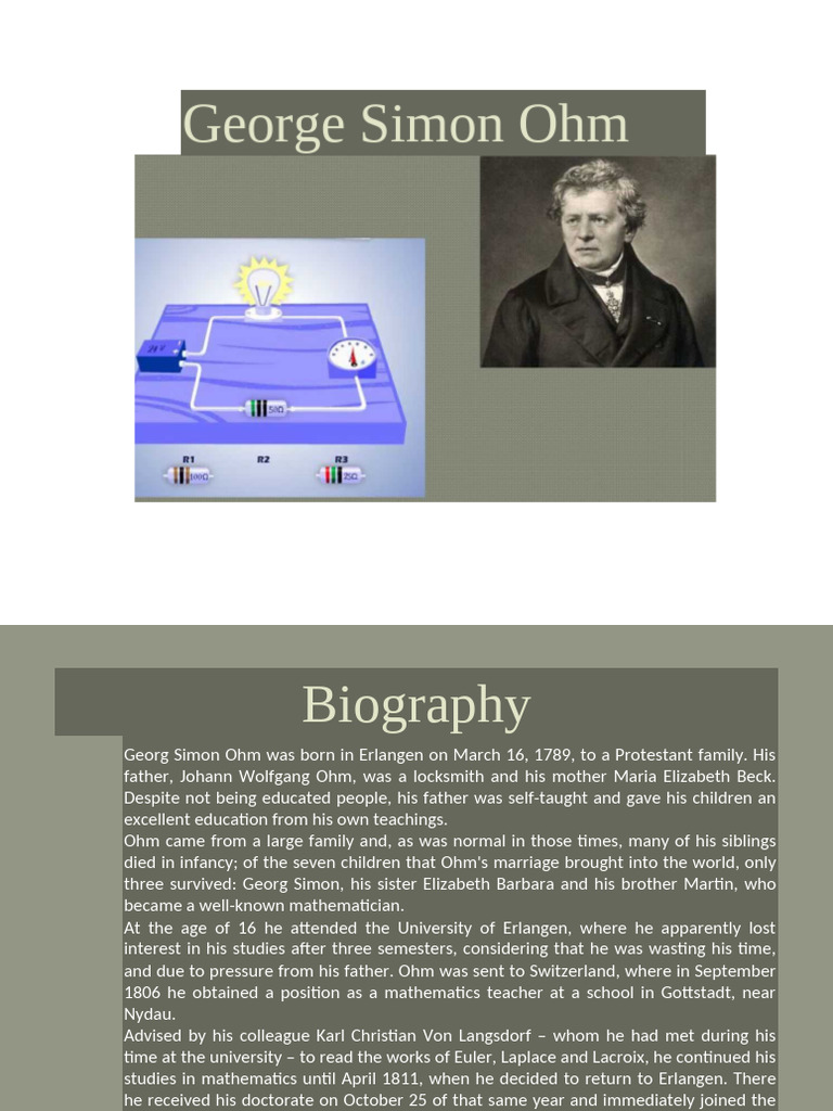 Works of George Simon Ohm | PDF | Waves | Physical Phenomena