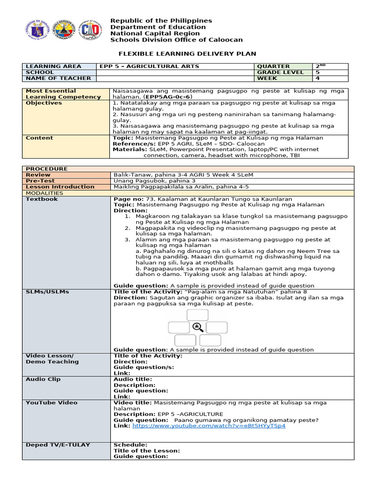 Epp 5 FLDP q2 Week 4 | PDF