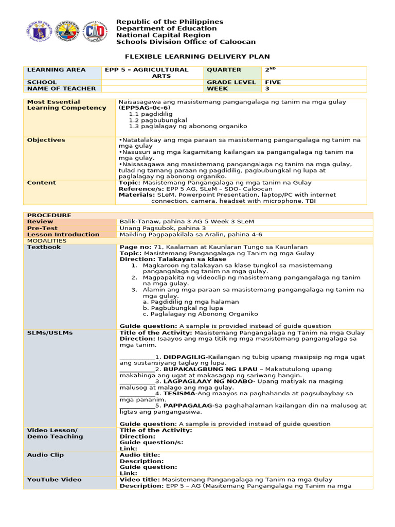 Epp 5 FLDP q2 Week 3 | PDF