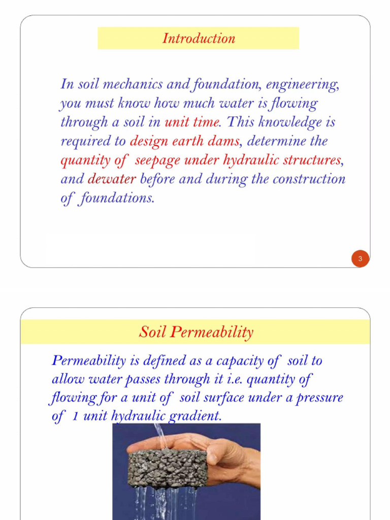 Intro To Soil Permeability | PDF