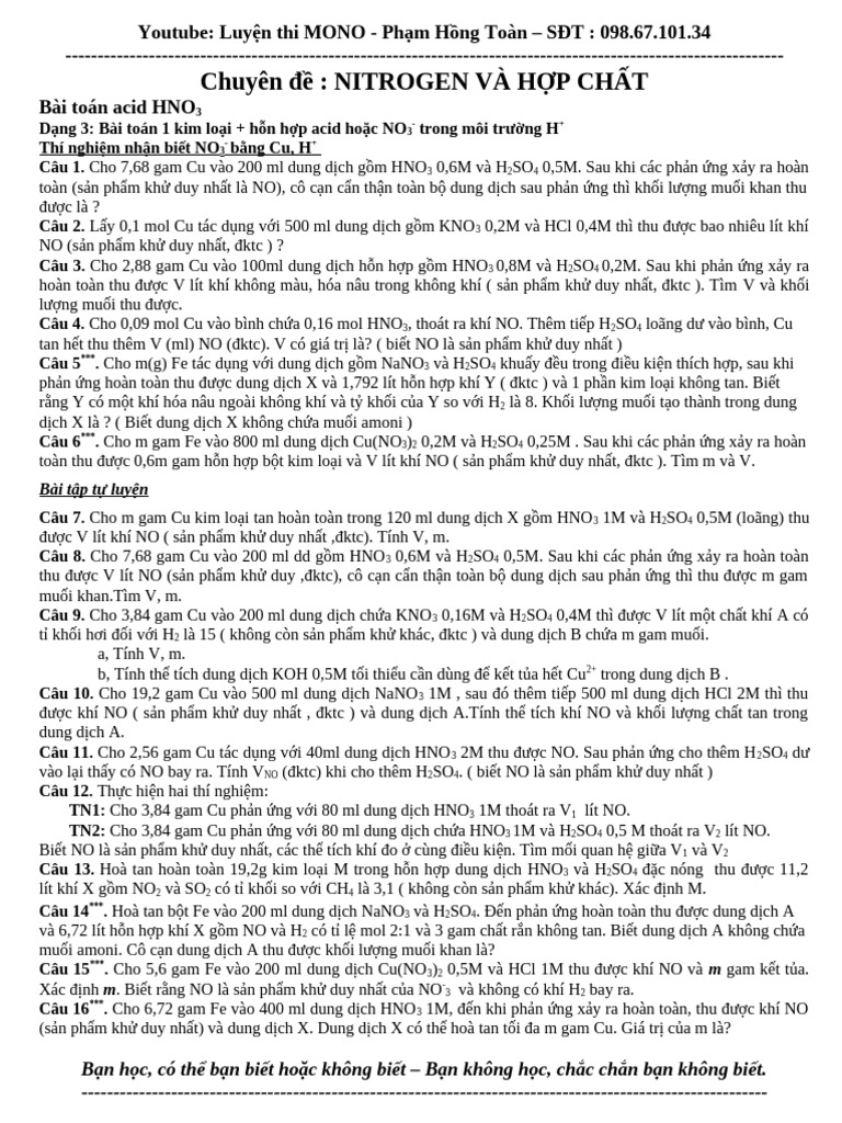 HNO3 - D NG 3 in | PDF