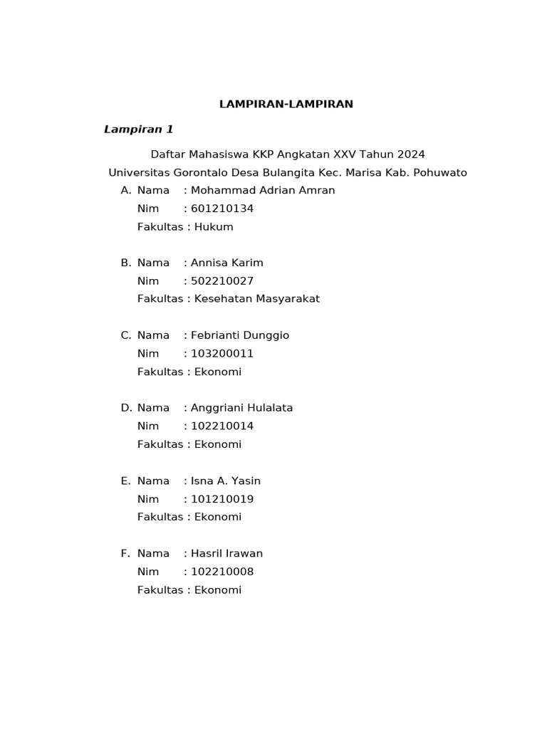 Contoh Laporan KKP | PDF