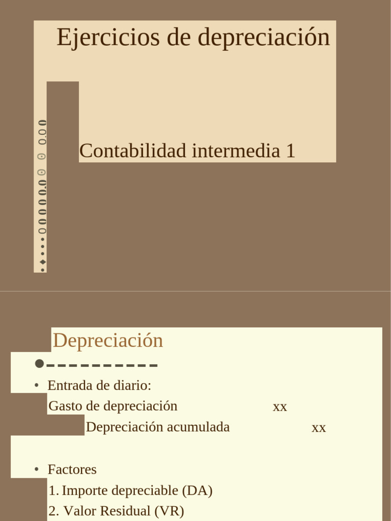Ejercicios de Depreciación | PDF | Depreciación | Contabilidad
