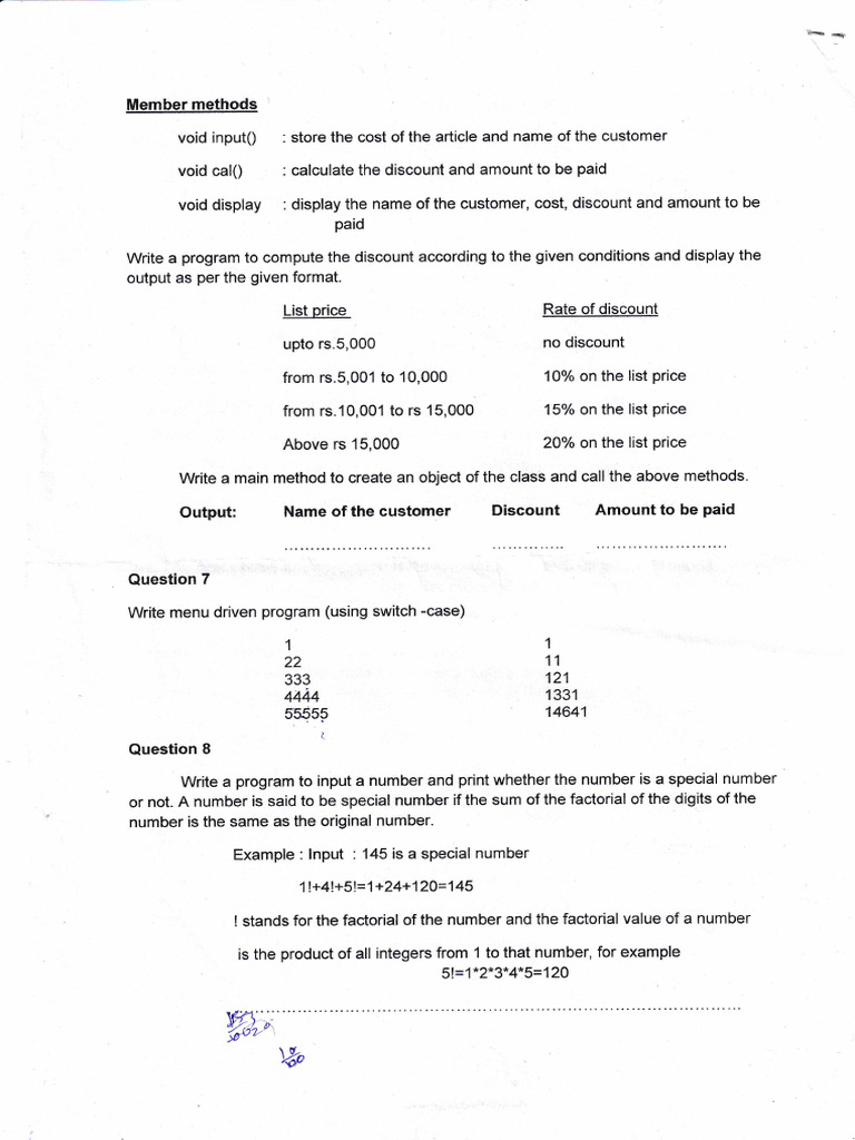 Discount Calculation Program | PDF