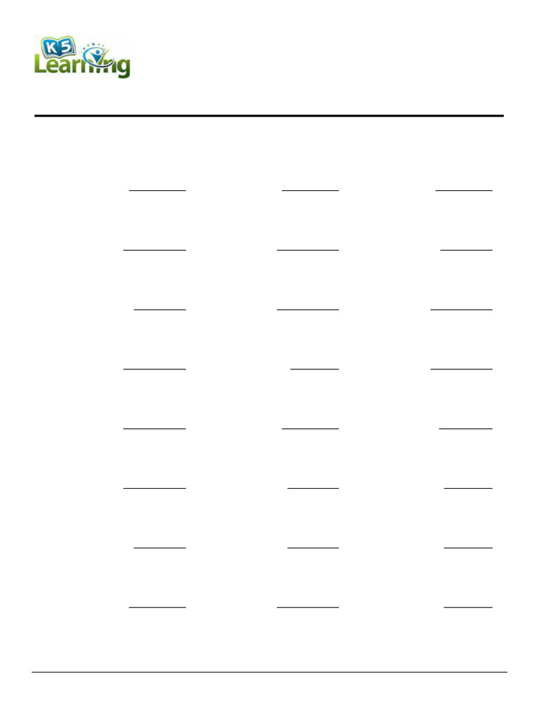 Grade 6 Integers Worksheet - Worksheet 4 | PDF