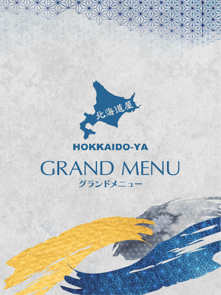 Hokkaido Ya Grand Menu | PDF