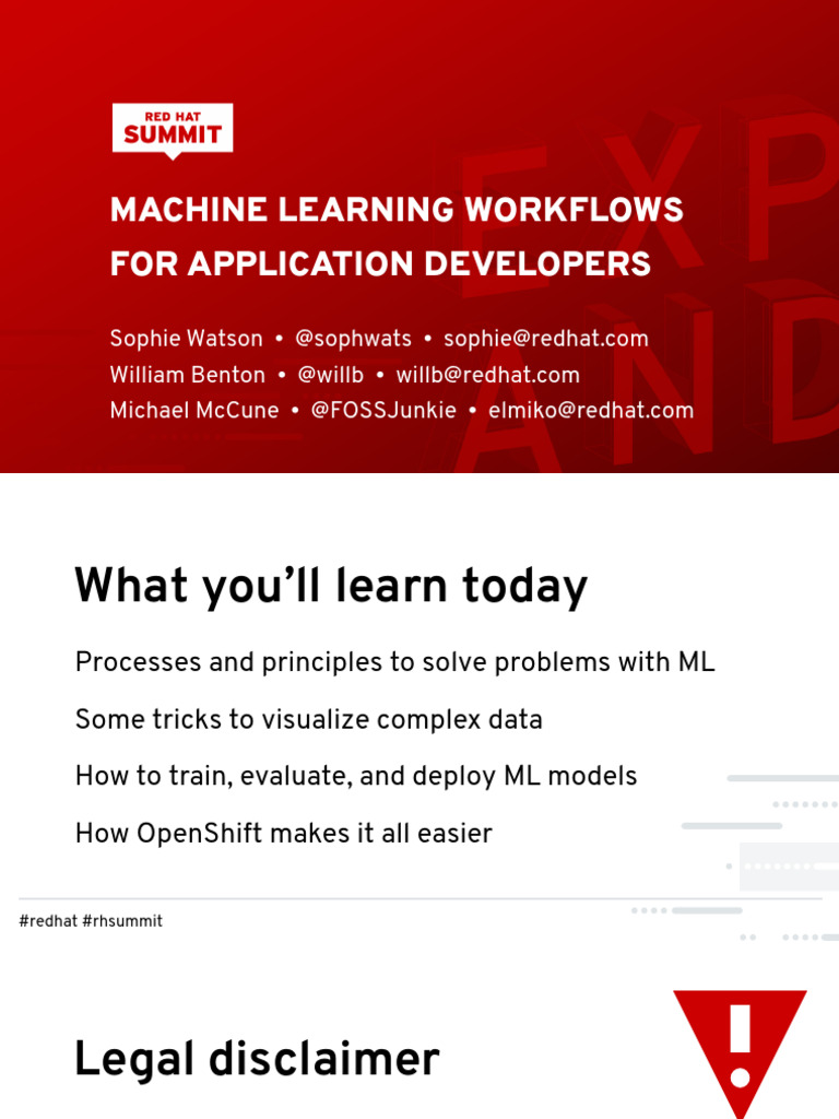 ml-workflows-for-developers | PDF | Machine Learning | Red Hat