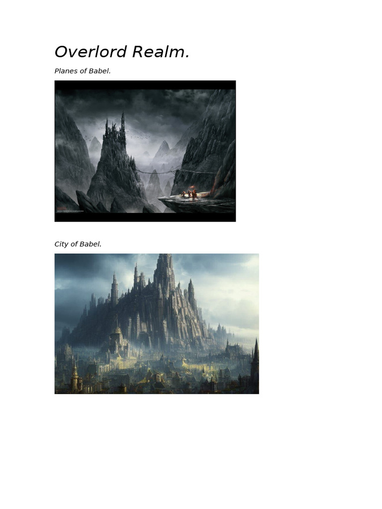 Overlord Realm | PDF