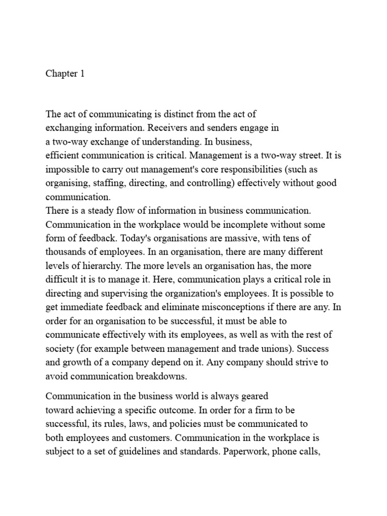 Importance of Effective Business Communication | PDF | Communication ...