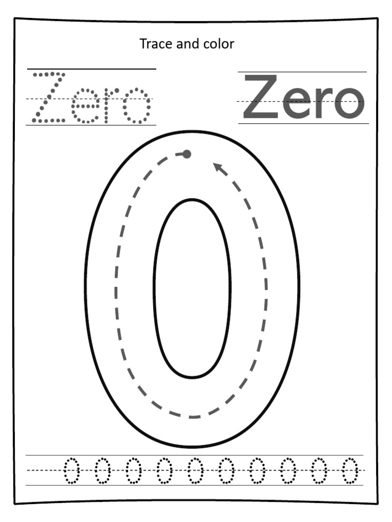 0-10 Big Number Tracing | PDF