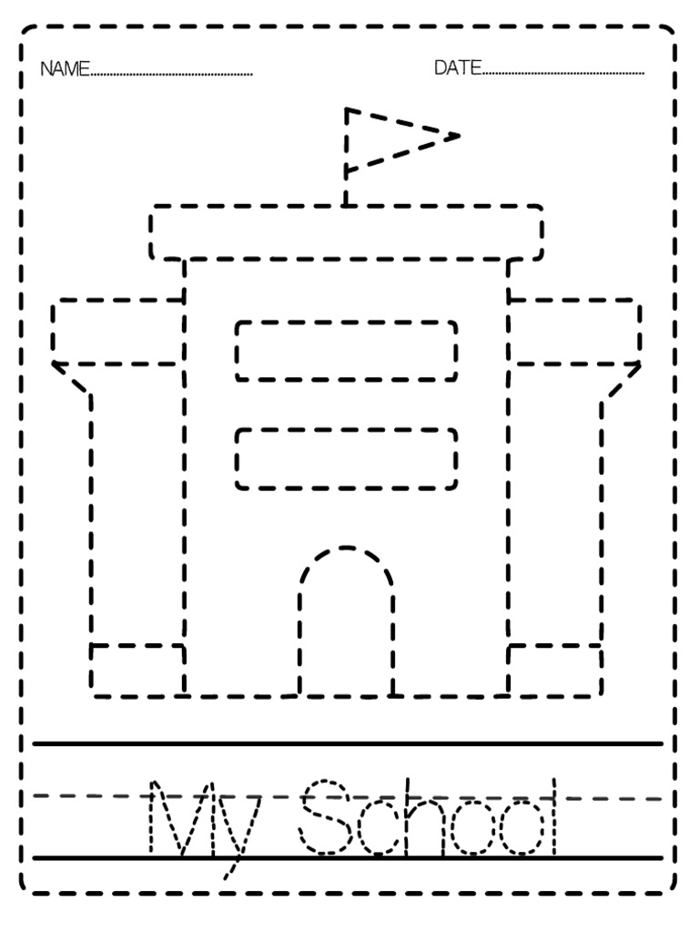 Back to School Tracing Book | PDF