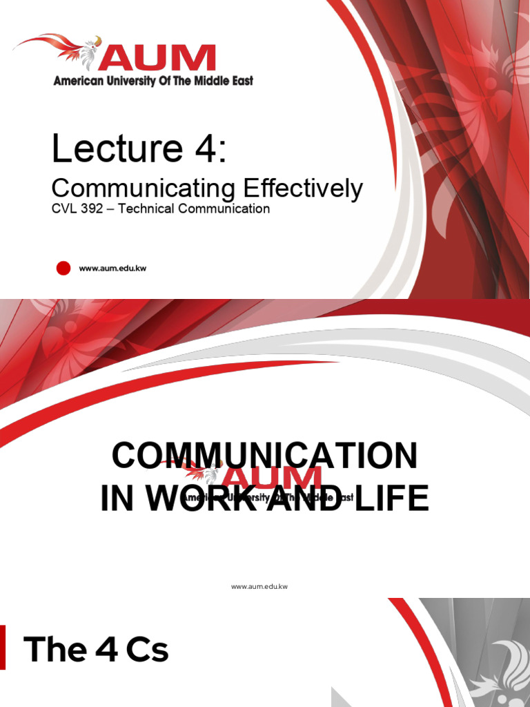 Lecture 5 Effective Communication Pdf Communication Nonverbal