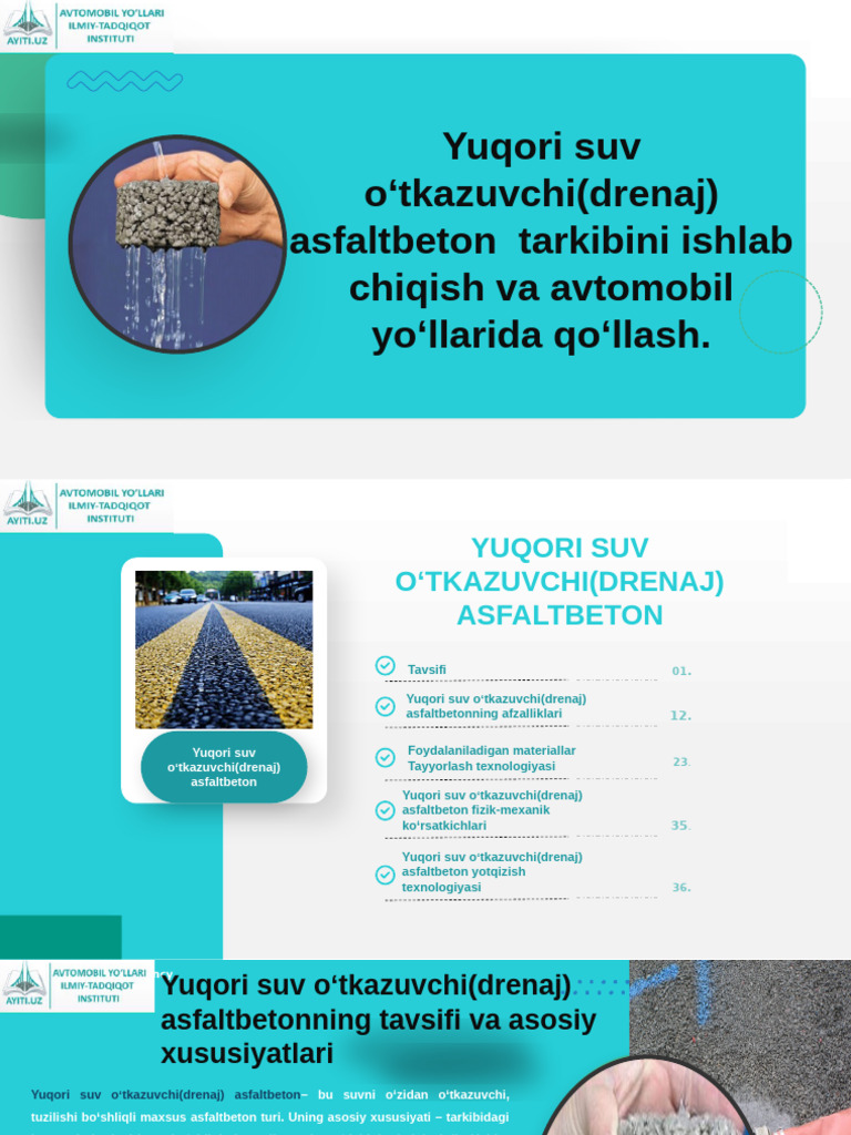 Drenaj Asfaltbeton | PDF