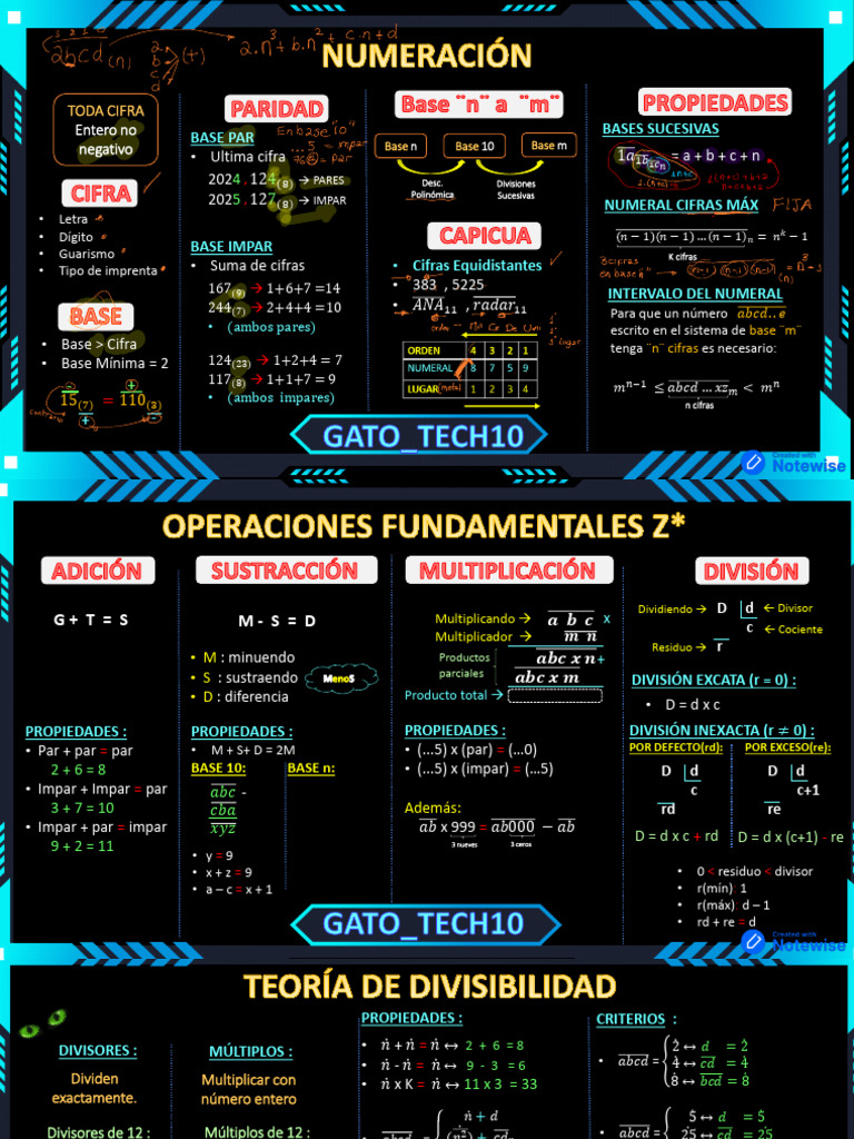 Propiedades y Cálculos de Números en Bases | PDF | Aritmética | Números