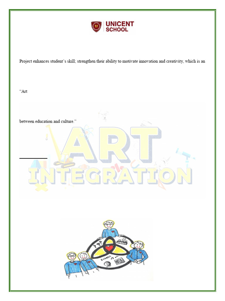 Art Integrated Project for Grade 2 | PDF | Learning | Cognition