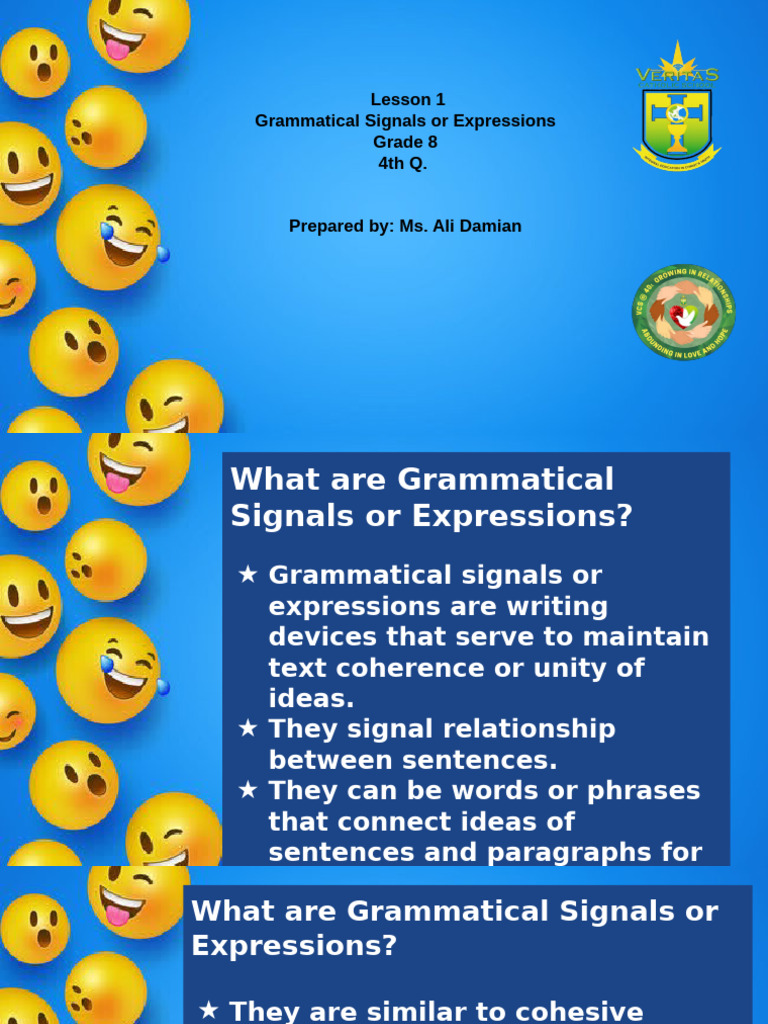 Grammatical Signals for Idea Development | PDF | Phrase | Sentence ...