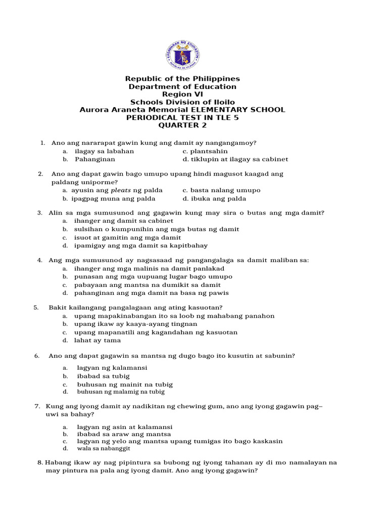 Q2-EPP5 PERIODIC | PDF