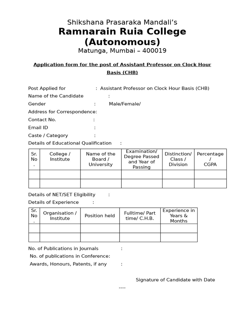 Application_Form_For_CHB_ | PDF