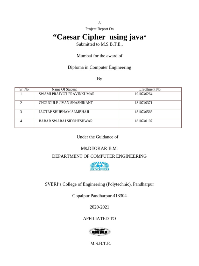 NIS Microproject 68 | PDF | Cryptography | Cryptanalysis