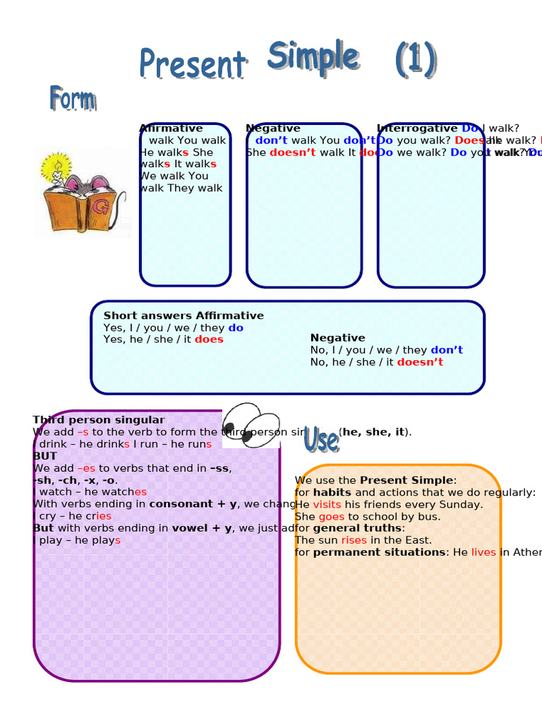 Simple present | PDF | Linguistic Typology | Syntax