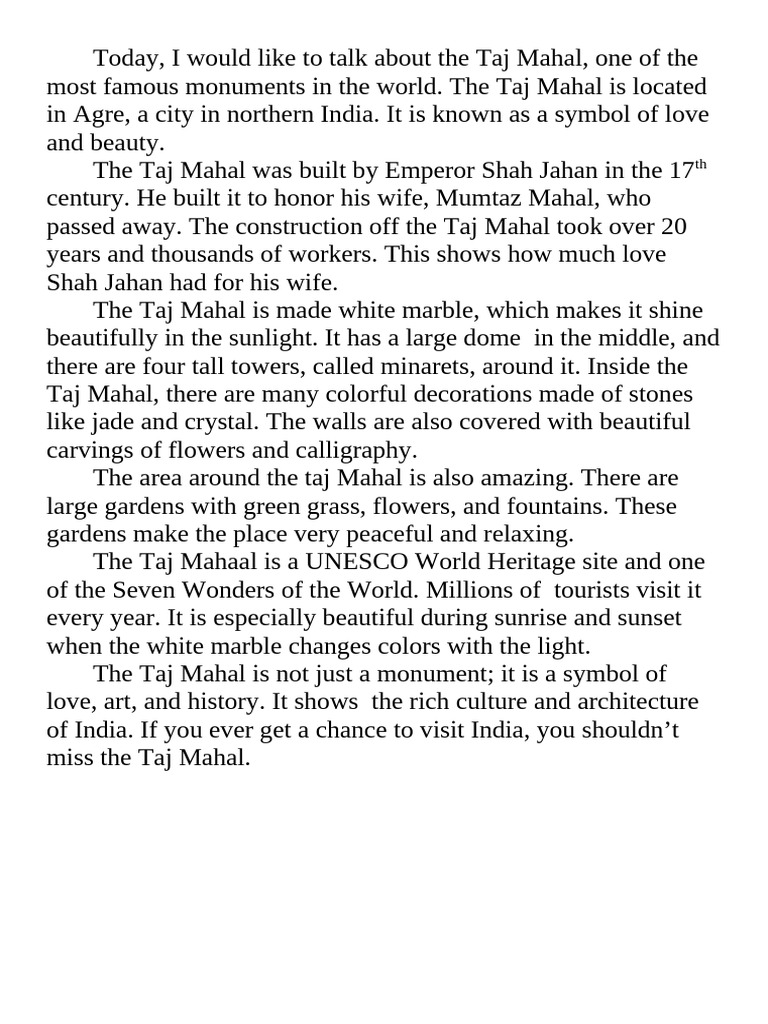 Taj Mahal | PDF