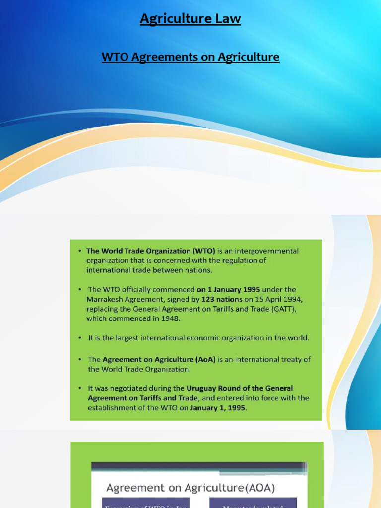 Agriculture Law | PDF