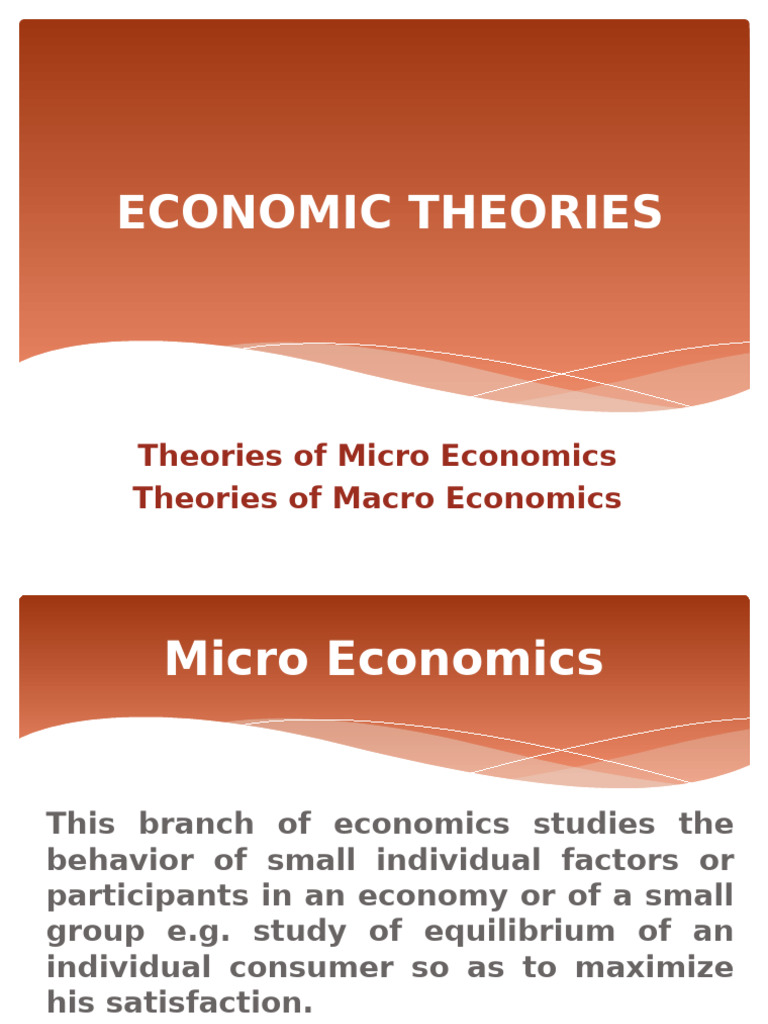 Theories of Economics | PDF | Supply (Economics) | Economics