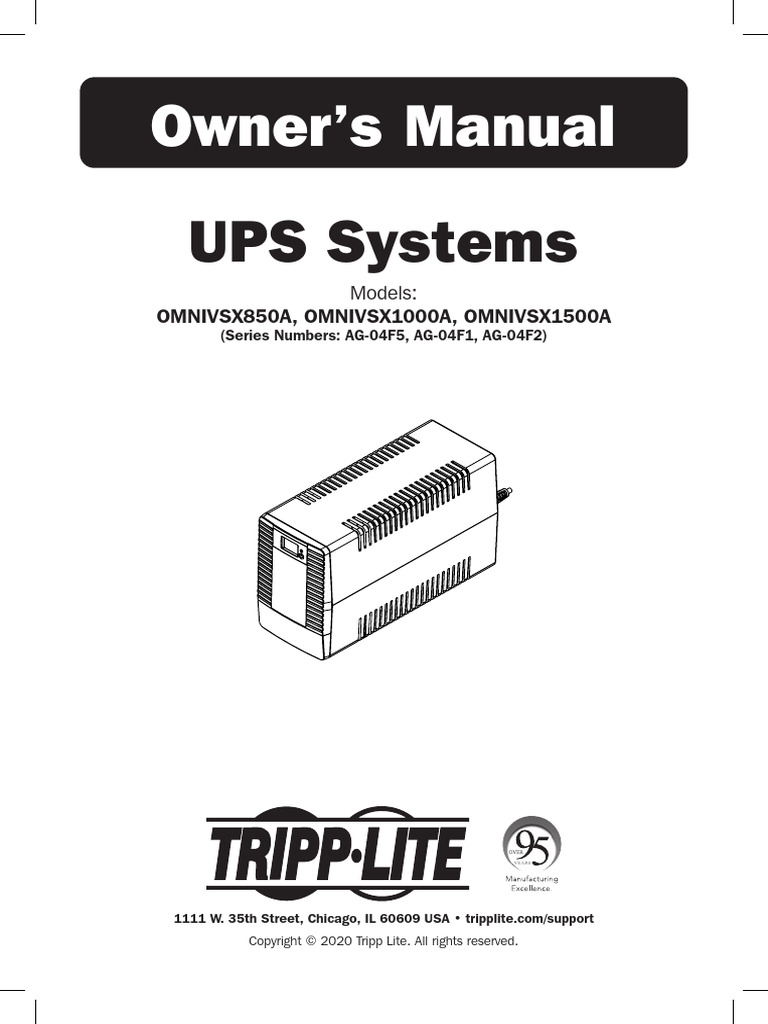 Tripp Lite Owners Manual 864983 | PDF | Fuse (Electrical) | Power Supply